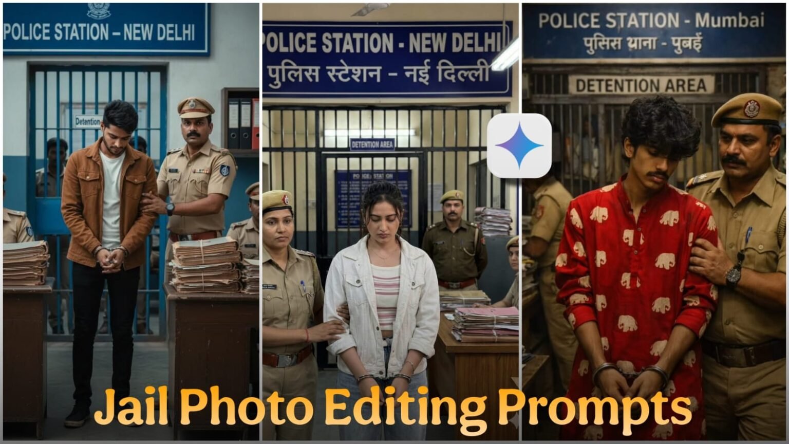 Police Arrest Photo Editing Prompts | Gemini Jail Photo Prompts